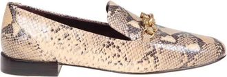 Tory Burch Python Print Leather Loafers - Gr. 6 - in Bunt