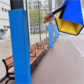 Generic Basketball Pfostenpolster Quadratischer Schaumstoff-Pfostenschutz for Den Au&szlig;enbereich (6 X 6 Zoll, 7,5 X 7,5 Zoll), Wetterfeste Polsterung Rundum for