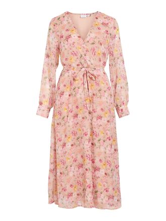Vila Vifalia V-Neck L/S Midi Dress - Noos/Dc