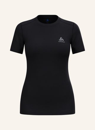 Odlo Funktionsw&auml;sche-Shirt Natural Merino 160 Aus Merinowolle schwarz