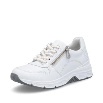 Rieker Damen Low-Top Sneaker 48134, Frauen Halbschuhe, lose Einlage,straßenschuhe,Strassenschuhe,Sportschuhe,Freizeitschuhe,Weiss (81),36 EU / 3.5 UK