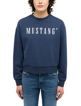 Mustang Jeans Sweatshirt Style Lindsey mit Logoprint