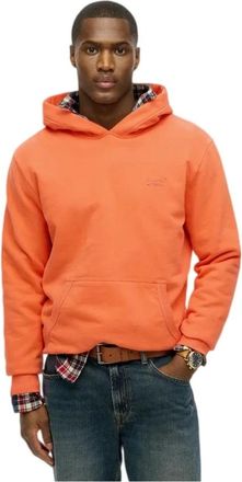 Superdry Homme, Sweatshirts et sweats &agrave; capuche, Orange, Taille: M Essential Sweat &agrave; capuche
