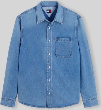 Tommy Jeans Regular Fit Jeanshemd aus reiner Baumwolle