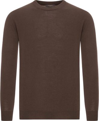 Zanone Pull Col Rond - Marron