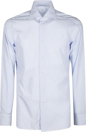 Borriello Homme, Chemises, Bleu, Taille: 2XL Chemise en coton ray&eacute;