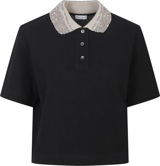 Brunello Cucinelli Femme, Tops, Noir, Taille: 40 FR Brunello Cucinelli T-shirts et polos Noir