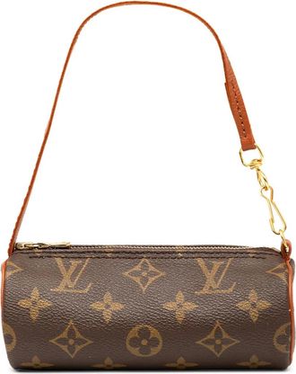 Louis Vuitton 1990-2025 Monogram Papillon Pochette Handtasche - Braun