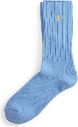 Ralph Lauren Kn&ouml;chelhohe Socken in Rippstruktur mit Pony-Stickerei in