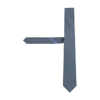 Ferragamo Seidenkrawatte mit gemustertem Design - - Accessories - Herren - Gr&uuml;n - ONE SIZE