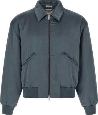 Second/Layer Second/Layer - Aces Satin Club Jacket - Homme - Vestes - Gris - Taille: XL