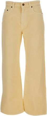 Haikure Winny Twill Wide Hosen - - Trousers - Damen - Beige - W26