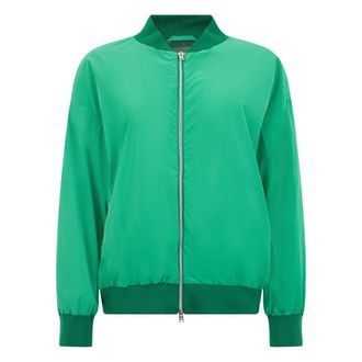 Herno Bomber mit Rei&szlig;verschluss - - Jackets - Damen - Gr&uuml;n - L