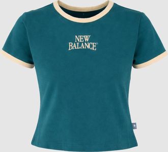 New Balance Tee-Shirt Linear Heritage Ringer