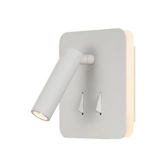 Mantra Applique murale int&eacute;rieure liseuse Led carr&eacute;e blanche - Mantra - Cayman