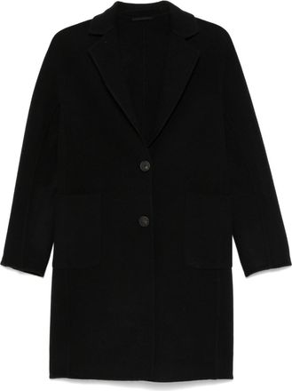 PESERICO Einreihiger Mantel - Schwarz