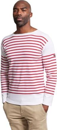 Armor Lux Marini&egrave;re col Bateau en Coton &eacute;pais Amiral