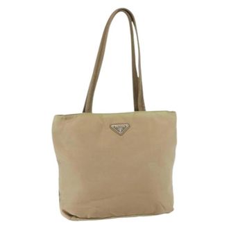 Prada Pre-owned Vintage Nylon Tote Bag - - Pre-owned - Damen - Beige - ONE SIZE