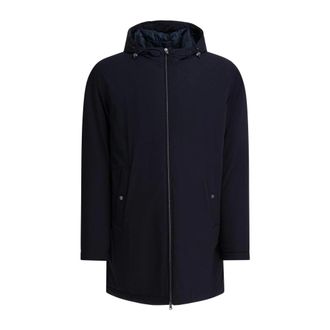 Herno Resort Parka in Travel Nylon Ponente - - Coats - Herren - Blau - 5XL