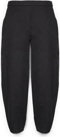 Elena Miro Femme, Pantalons, Noir, Taille: 40 FR Pantalon ballon en coton stretch