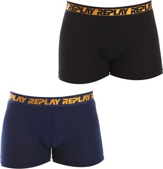 Replay Homme, Sous-v&ecirc;tements, Multicolore, Taille: S Pack-2 Boxers