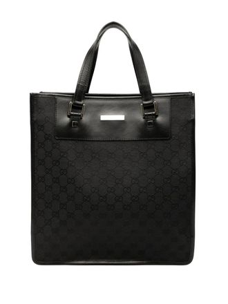 Gucci sac &agrave; main en toile GG (2000-2015) - Noir