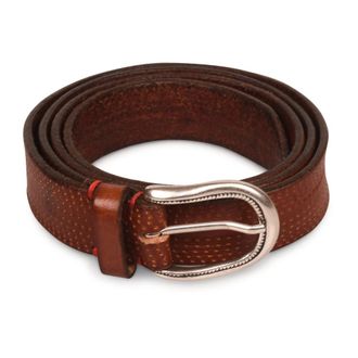 Eleventy Homme, Accessoires, Brun, Taille: 105 CM Ceinture en cuir effet coco