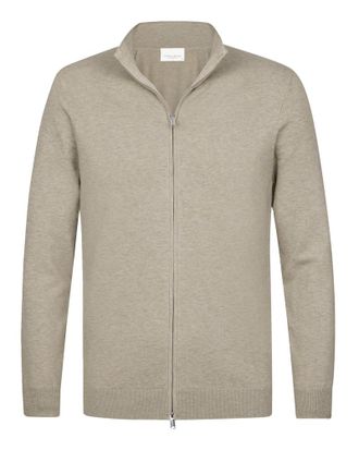 Profuomo Leichte Strickjacke mit Tencel und Seide in