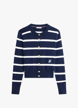 Tommy Hilfiger Cardigan &agrave; rayures en coton