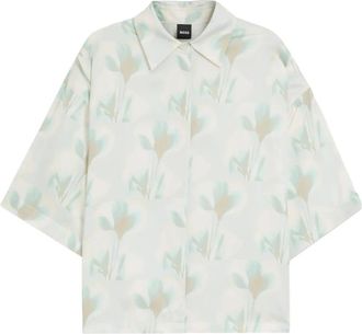 HUGO BOSS Femme, Blouses et Chemises, Multicolore, Taille: 44 FR 50562187 Shirt