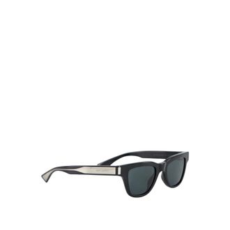 Saint Laurent Schwarze Wellington-Sonnenbrille mit Kristalldetails - - Accessories - Herren - Schwarzk - ONE SIZE