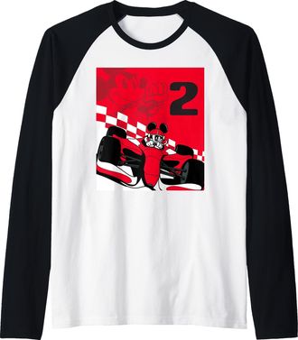 Disney Racing 2nd Birthday 2 Years Old Mickey Mouse Race Car Raglan