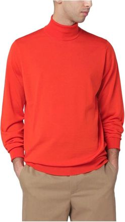John Smedley Homme, Pulls, Orange, Taille: XL Richards Roll Neck