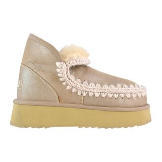 Mou Mini Eskimo Platform metallischer Stiefel - - Shoes - Damen - Beige - 39 EU