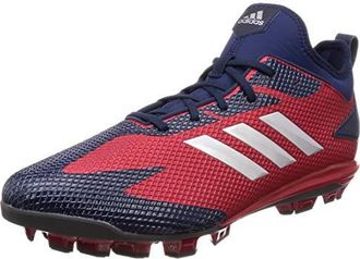 adidas Adizero SP Point Chaussures de baseball &agrave; crampons moul&eacute;s (Power Red Silver Navy, UK Footwear Size System, Adulte, Homme, Num&eacute;rique, M, 7,5), Power Re