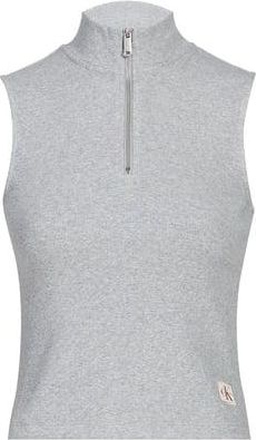 Calvin Klein Top &agrave; col zipp&eacute; en coton