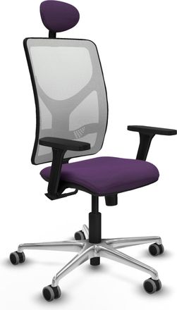 Piqueras y Crespo Atmungsaktiver Schreibtischstuhl mit 3D-Armlehnen, h&ouml;henverstellbarer Lendenwirbelst&uuml;tze und festem Kopfteil, ausgestattet mit 3-fach verstellbarem Sc