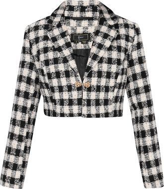 Faina Jacke Frauen schwarz/offwhite