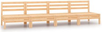 vidaXL Vidaxl - Canap&eacute;s centraux de jardin 4 pcs Bois de pin massif