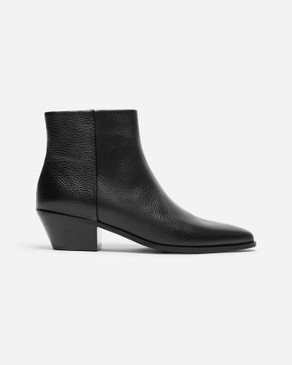 Arket Stiefelette Aus Leder -Schwarz