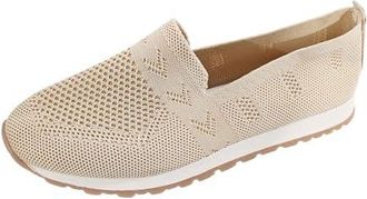 Generic Chaussures de voyage confortables &agrave; enfiler pour femme avec semelle souple et maille solide et respirante, beige, 39.5 EU