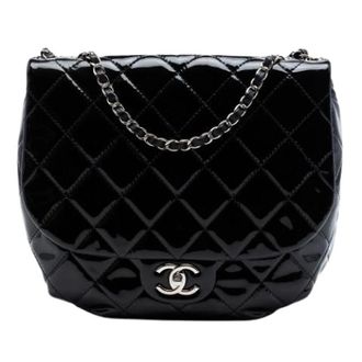 Chanel Pre-owned Quilted Patent Leather Flap Bag - - Pre-owned - Damen - Schwarzk - ONE SIZE