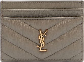 Saint Laurent Kartenetui Cassandre aus Matelassé-Leder