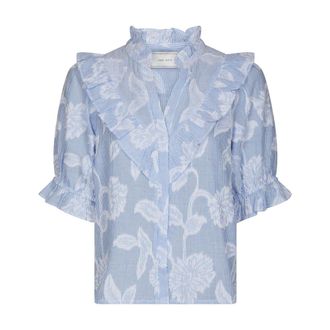 Neo Noir Damen, Blusen & Hemden, Blau, MGr&ouml;&szlig;e