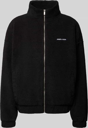 Pegador Regular Fit Fleecejacke mit Label-Stitching