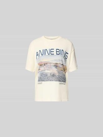 Anine Bing Regular Fit T-Shirt mit Logo-Print