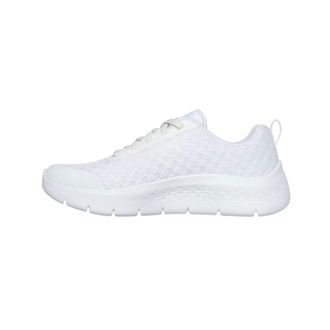 Skechers Damen GO Walk Flex Viva, White Textile/Trim, 47 EU