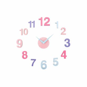 Karlsson Wanduhr DIY Chica - Multicolor - &Oslash;60cm - Rund - Polypropylen - PP - Wanduhr Modern Wohnzimmer - Wanduhren