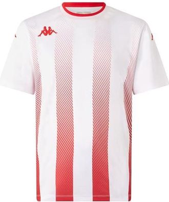 Kappa Male Bugo T-Shirt, Blanc/Rouge, XXL EU