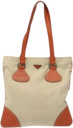 Prada Damen, Pre-Owned, Beige, ONE SIZEGröße